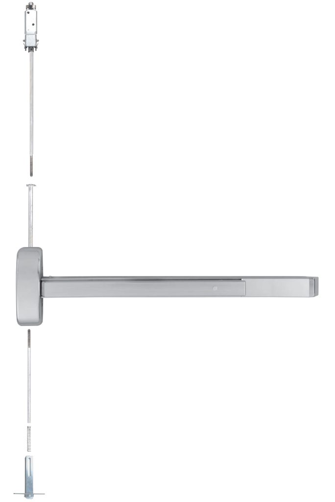 Fire Rated Concealed Vertical Rod Exit Device - MECHANISM TRADE ...